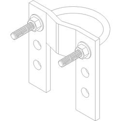 Harger, Inc. - Universal Pipe Clamp 1.5/2 - UPC1.5/2XL - Tessco