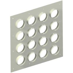 Valmont Communications - Aluminum Entry Panels, 16 Port - E1447 - Tessco