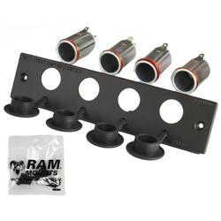 National Products - RAM Mounts - Faceplate, Quad Cig Lighter Plate ...