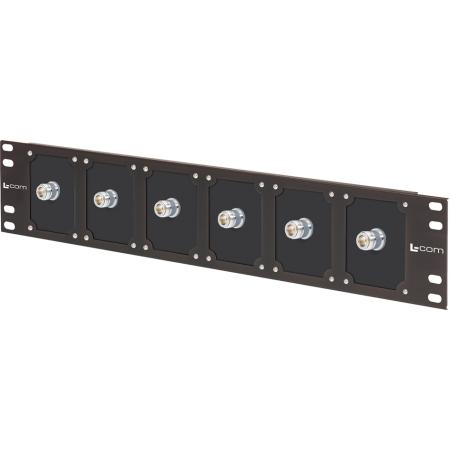 L-Com Connectivity Product - 3.5" x 19" Universal Master Rack Panel ...