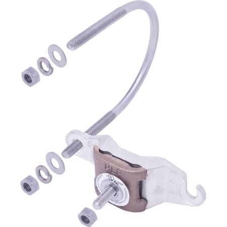 Harger, Inc. - Aluminum U-Bolt Pipe Clamp 1.5" - 2" - APC1.5/2 - Tessco
