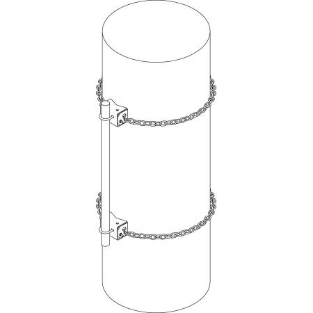Sabre Site Solutions - Chain Mount, 2-3/8 & 4.5" OD Single (10-36 ...