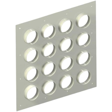 Valmont Communications - Aluminum Entry Panels, 16 Port - E1447 - Tessco