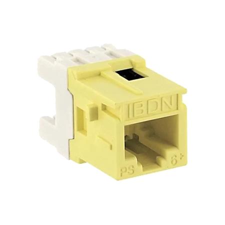 Belden, Inc. - CAT6+ Mod Jack, RJ45, MDVO style, Yellow - AX101069 - Tessco