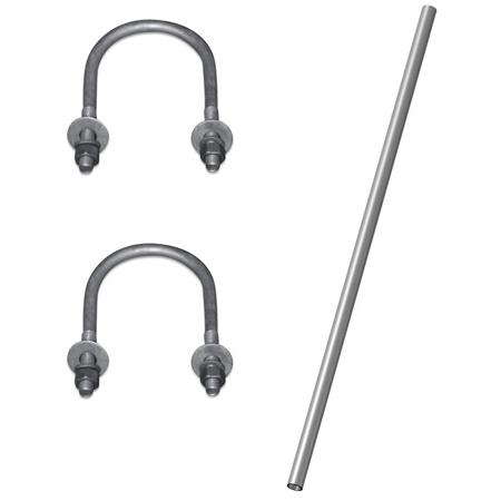 Sabre Communications - S3A-LDA 2-7/8" O.D. x 15' Pipe Mount Kit - C10 ...