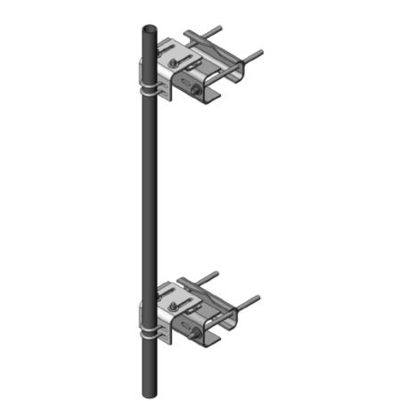 ANDREW an Amphenol company - Universal Sliding Pipe Mount Kit for 2-3/8 ...