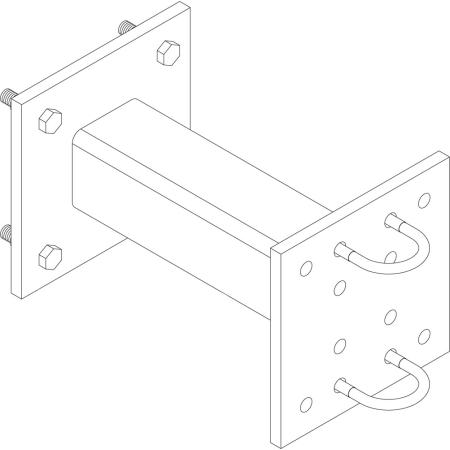 ANDREW an Amphenol company - 16" Single Pipe Support Arm - MTC8260 - Tessco