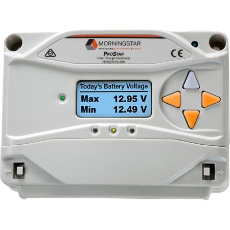 Morningstar - 30Amp 12/24 volt DC solar charge Controller - PS-30M - Tessco