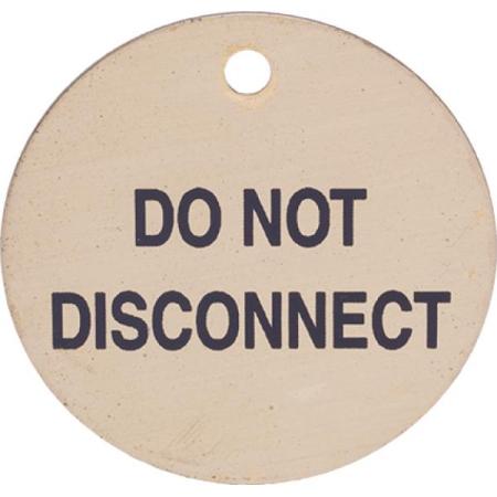 Harger, Inc. - Brass Tag, "Do Not Disconnect" - GRNTAGDND - Tessco