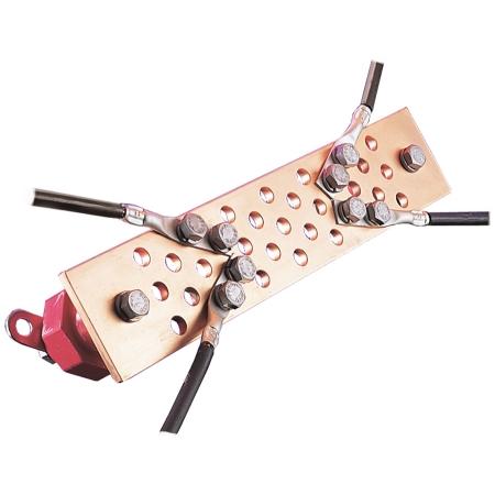 CommScope Technologies LLC - 1/4 x 2 x 10 in Tinned Copper Ground Buss ...