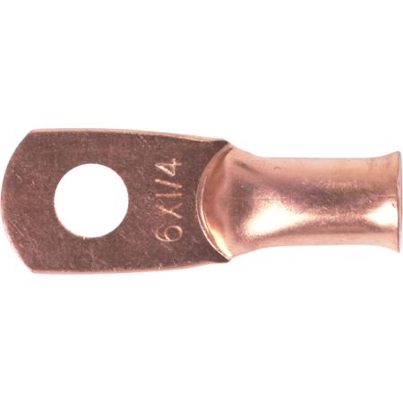 Haines Enterprises, Inc. - 1 Hole Copper Lug Terminal, #6 AWG, 1/4 in ...