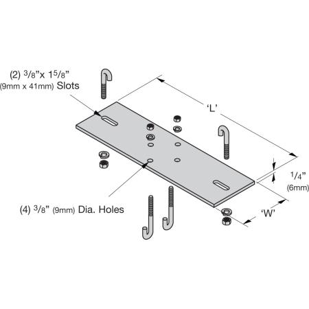 Eaton - Cooper B-Line - Rack Top Runway Support - SB213318FB - Tessco