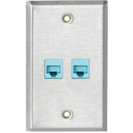 Belden, Inc. - KeyConnect Stainless Steel Faceplates 2-Port - AX102007 ...