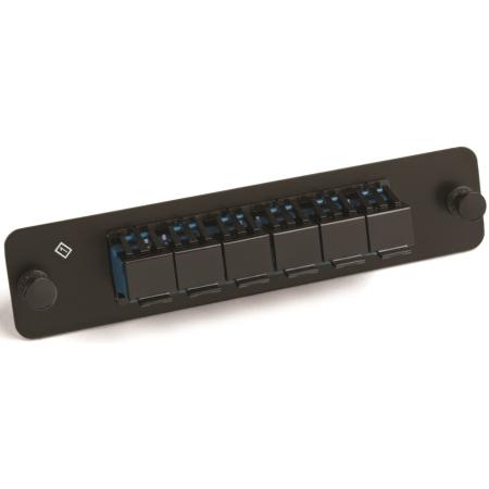 CommScope Technologies LLC - 12-Port LC Adapter Panel, 1000-Type, Black ...