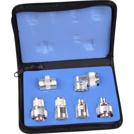 RF Industries, Ltd. - 7 Piece 7/16 DIN Adapter Kit in Foam Padded ...